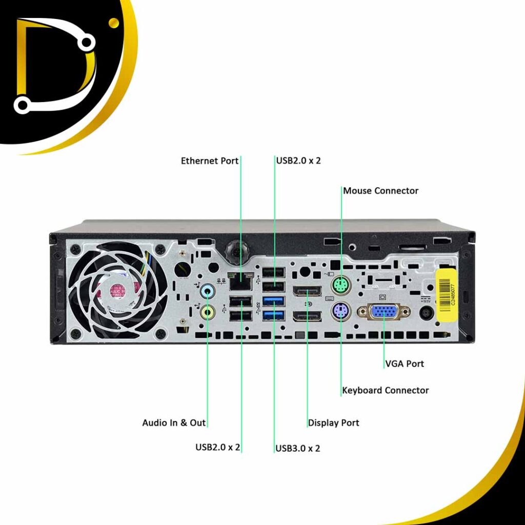 CPU I5-4590S 8GB De RAM DDR3 500GB HDD HP ELITE DESK - Diza Online